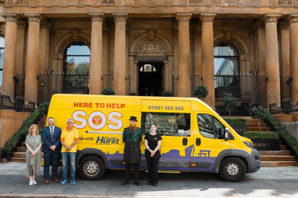 The Merchant Hotel drives support for SOS Bus NI - Licensed & Catering ...